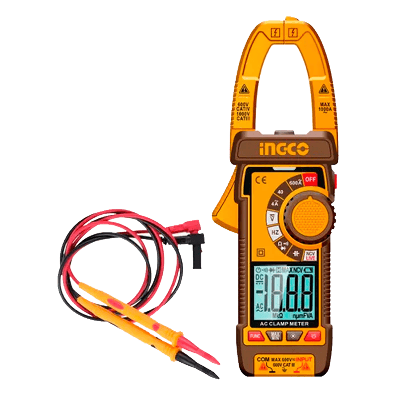 INGCO Digital AC Clamp Meter 600A (Model DCM66001) – True RMS ...