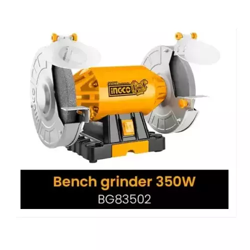 INGCO BG83502 Bench Grinder (350W, 8 Inch) – Heavy Duty Aluminum Base ...